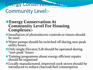 Energy conservation.pptx | Gas and Electric | Home Utilities