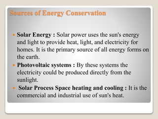 Energy Conservation and its importance in general | PPT