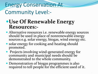 ENERGY CONSERVATION PPT by ee-63 | PPTX