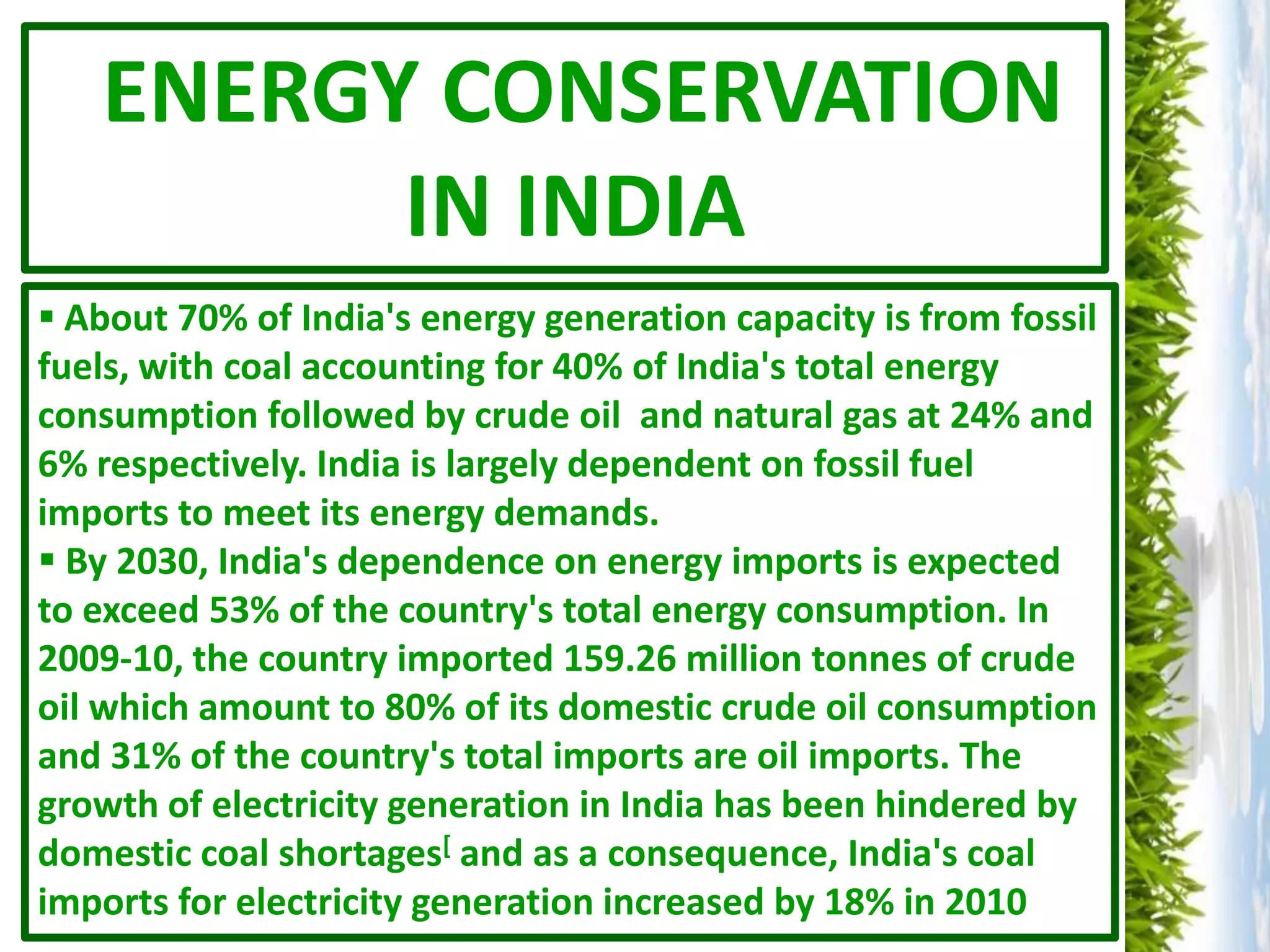 Energy conservation ppt | PPTX