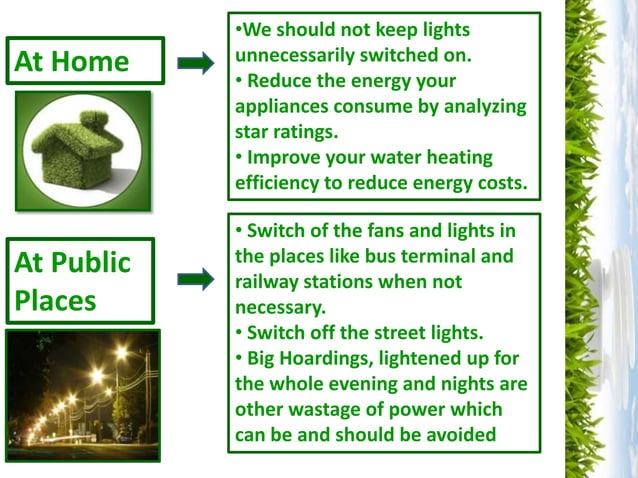 Energy conservation ppt | PPTX