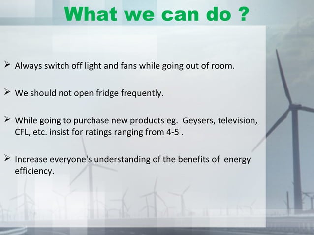 Energy conservation ppt | PPT
