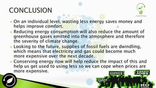 Energy conservation presentation | PPT