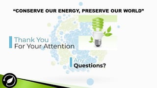 Energy conservation presentation | PPT
