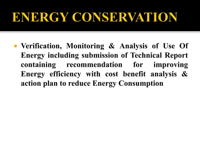 Energy conservation Activites of thermal power plant | PPSX