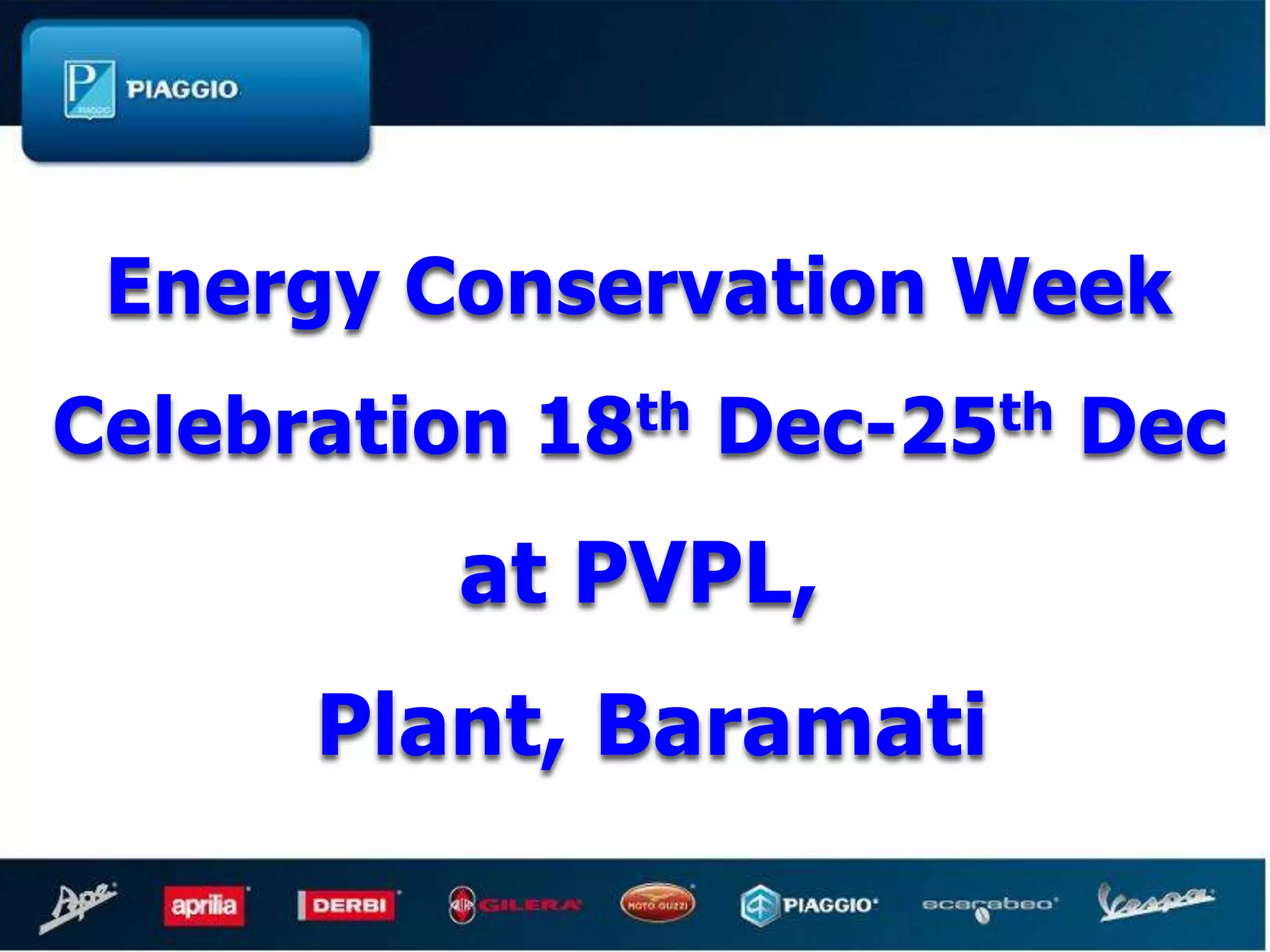 Energy conservation week celebration | PPTX