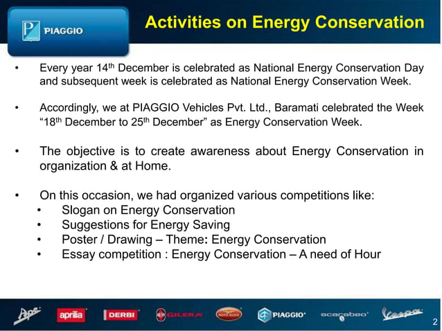 Energy conservation week celebration | PPTX