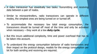 Energy consumption of wsn | PPTX