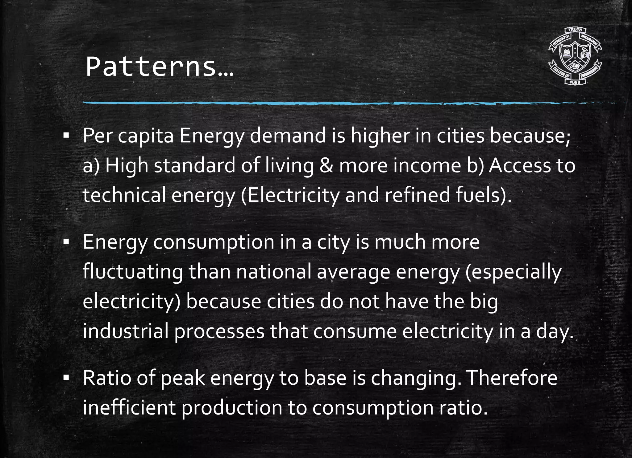 Energy Consumption Patterns | PDF