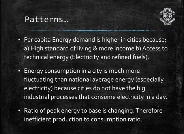 Energy Consumption Patterns | PDF