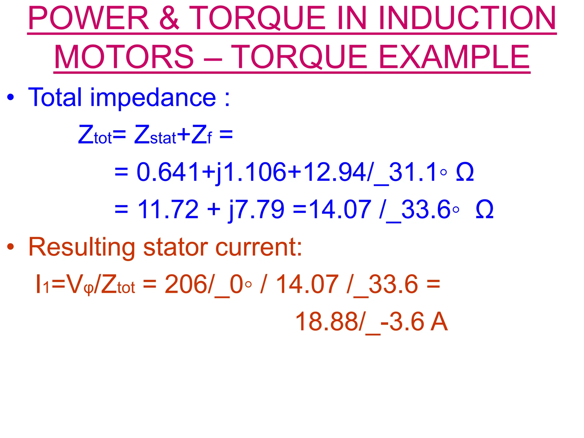 Induction motor rotor circuit model and energy conservation | PPT