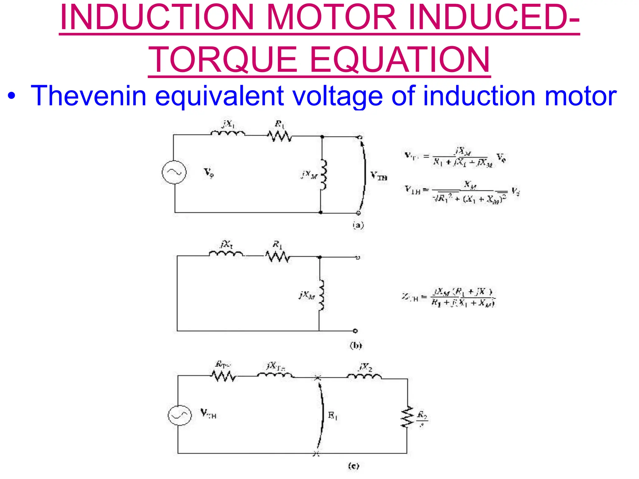 Induction motor rotor circuit model and energy conservation | PPT