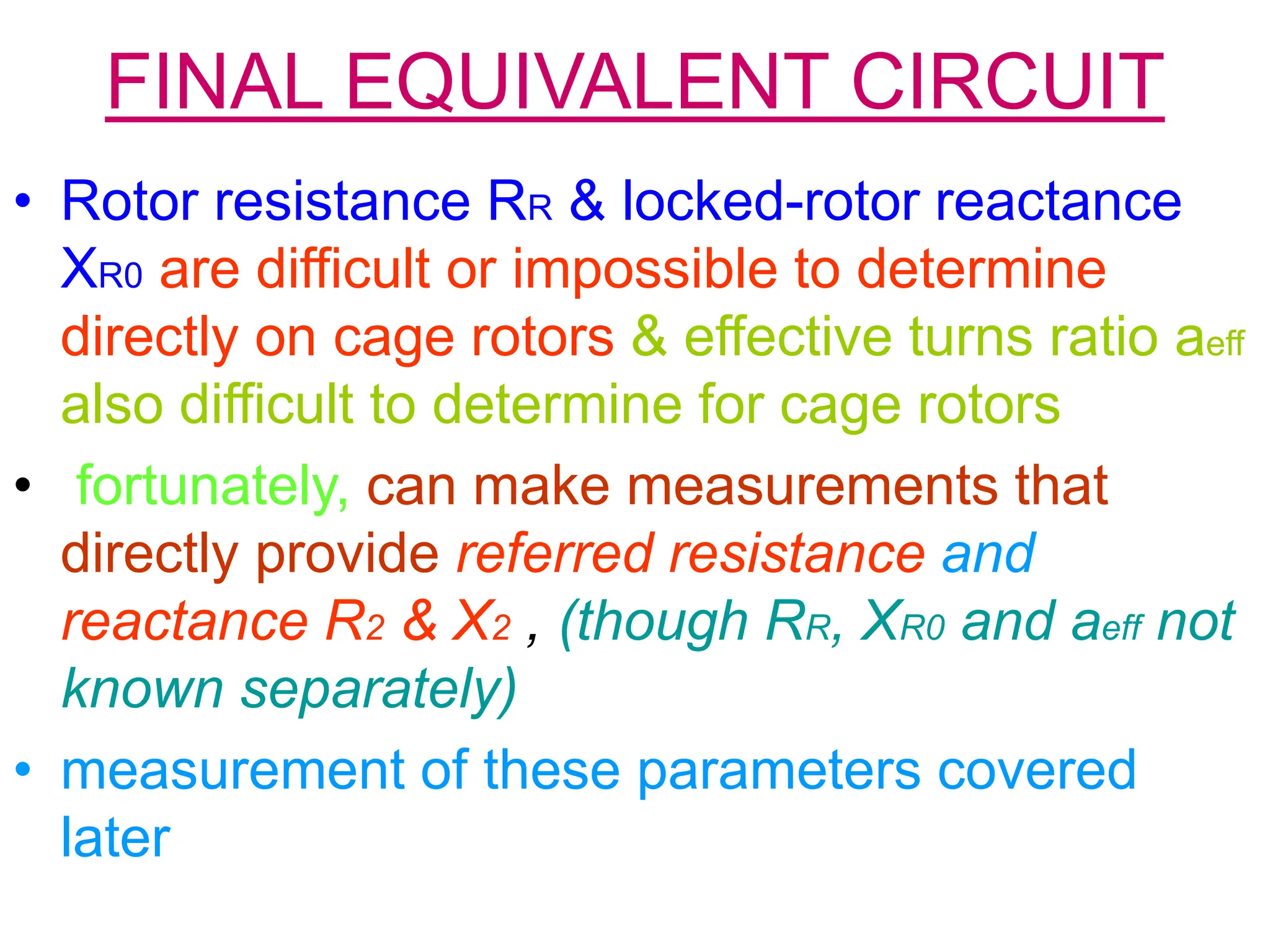 Induction motor rotor circuit model and energy conservation | PPT