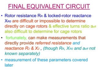 Induction motor rotor circuit model and energy conservation | PPT