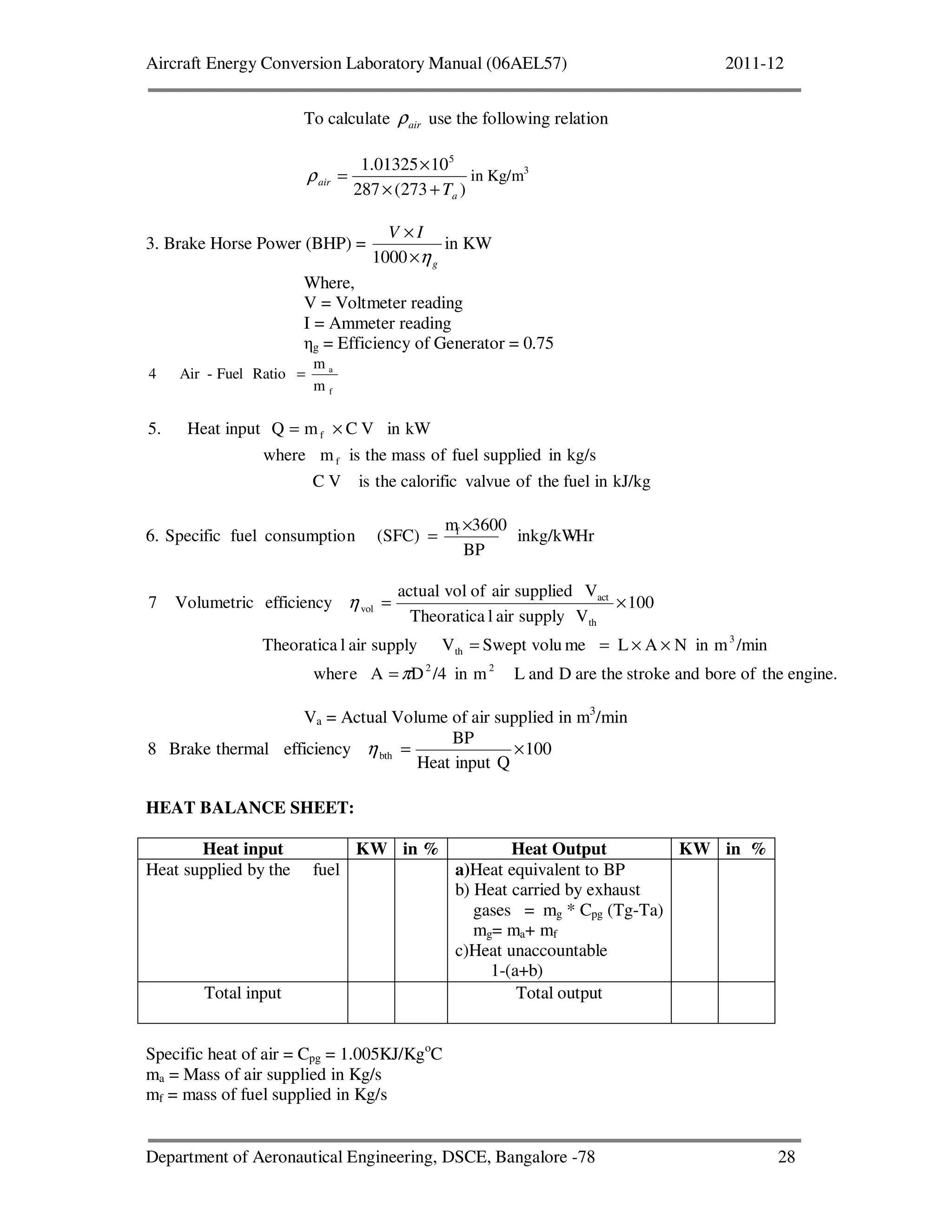 Energy conversion engineering lab manual full | PDF