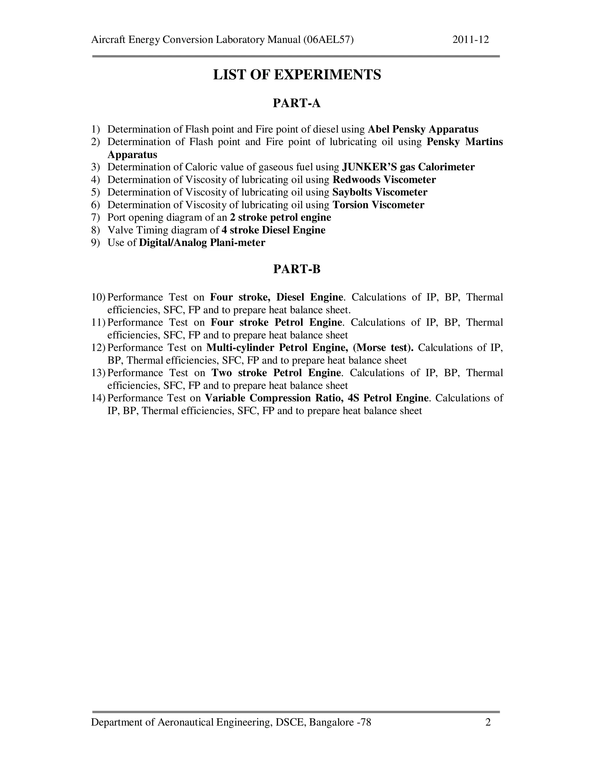 Energy conversion engineering lab manual full | PDF