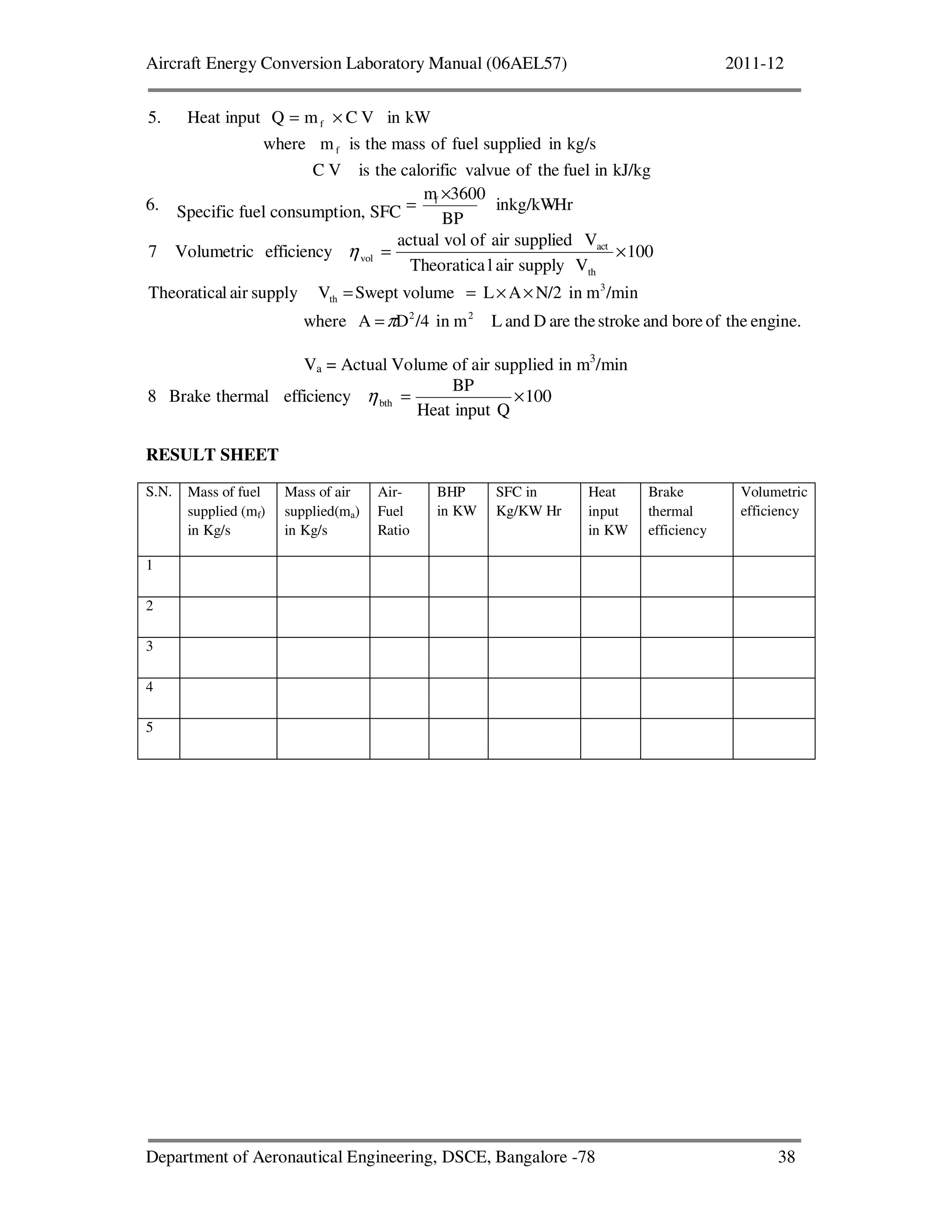 Energy conversion engineering lab manual full | PDF