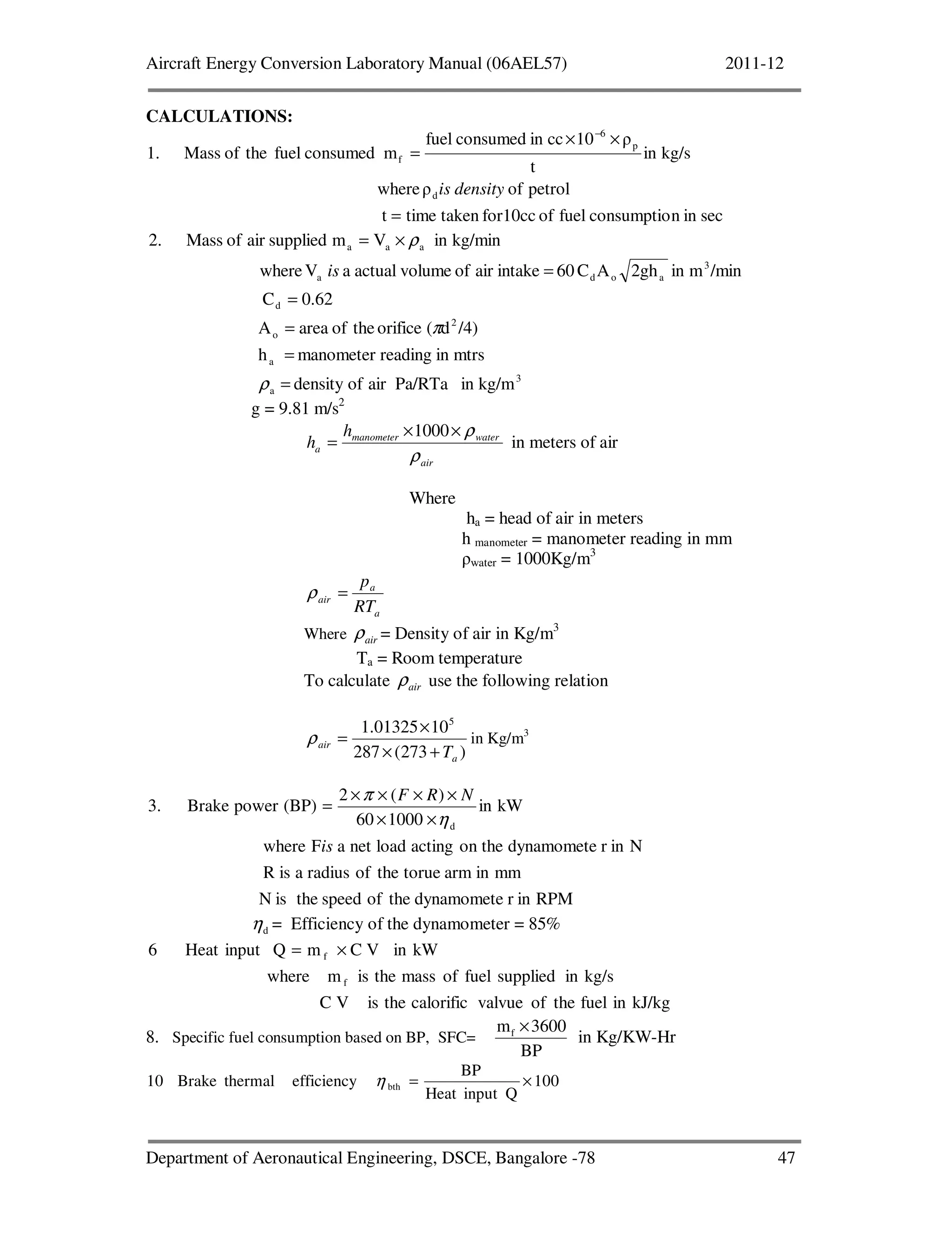 Energy conversion engineering lab manual full | PDF