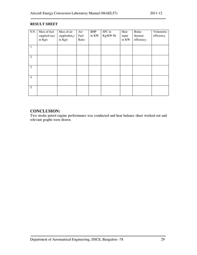 Energy conversion engineering lab manual full | PDF
