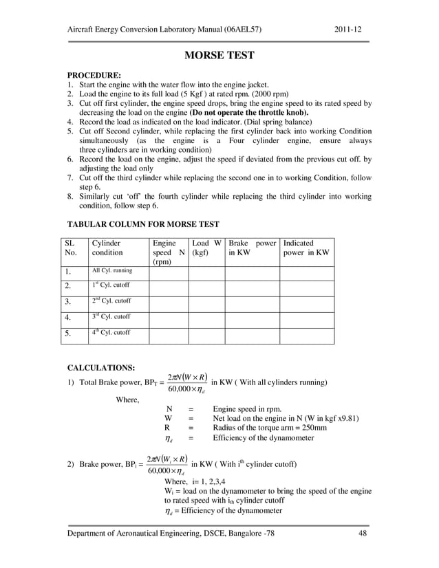 Energy conversion engineering lab manual full | PDF
