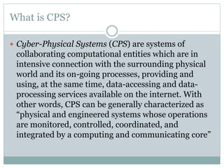Wind Energy Iot/Cyber Physical System | PPTX