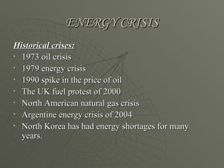 ENERGY CRISIS | PPT