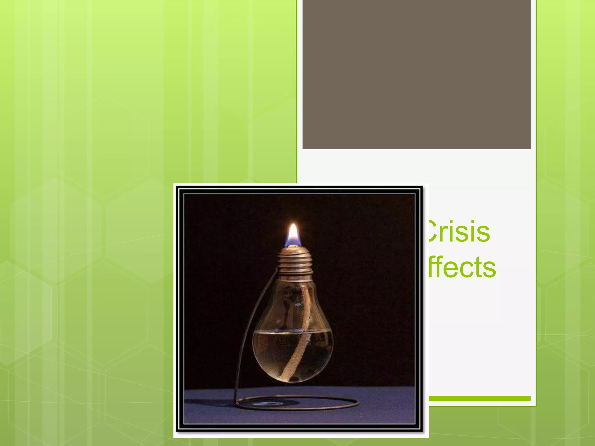 Energy crisis and its effects | PPTX