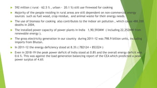 Energy crisis in India | PPTX