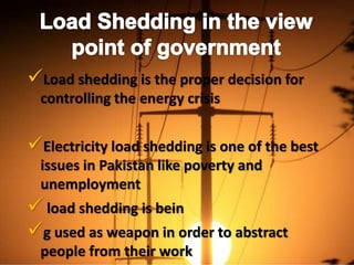 Energy Crisis in pakistan and other developing countries | PPT
