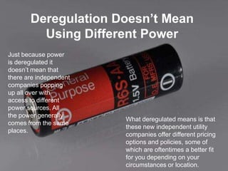 Energy deregulation | PPTX