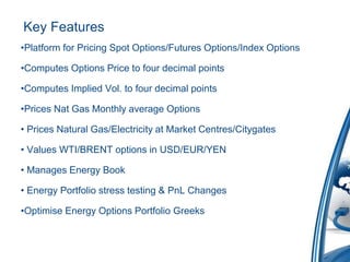 Energy Derivatives Valuation Software | PPT