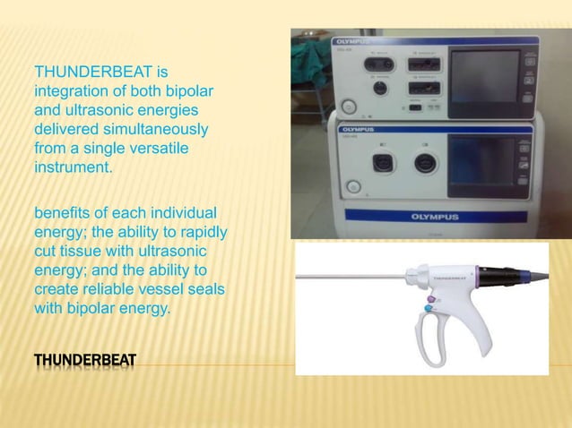 Energy devices in surgery