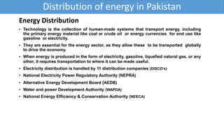 Energy distribution in Pakistan | PPT