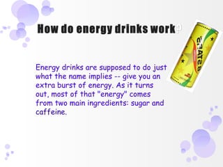 Energy drinks | PPT