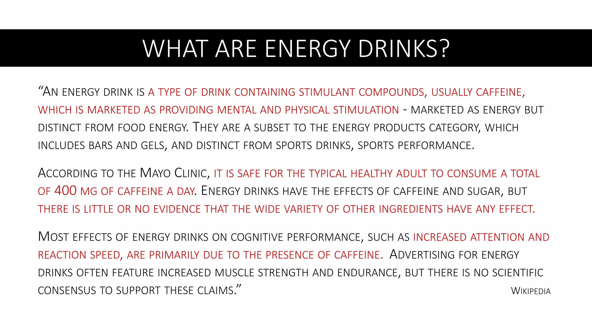 Energy drinks | PPTX