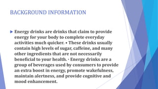 Energy drinks | PPTX