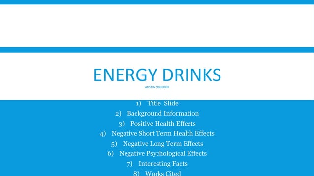 Energy Drinks Health Effects | PPTX