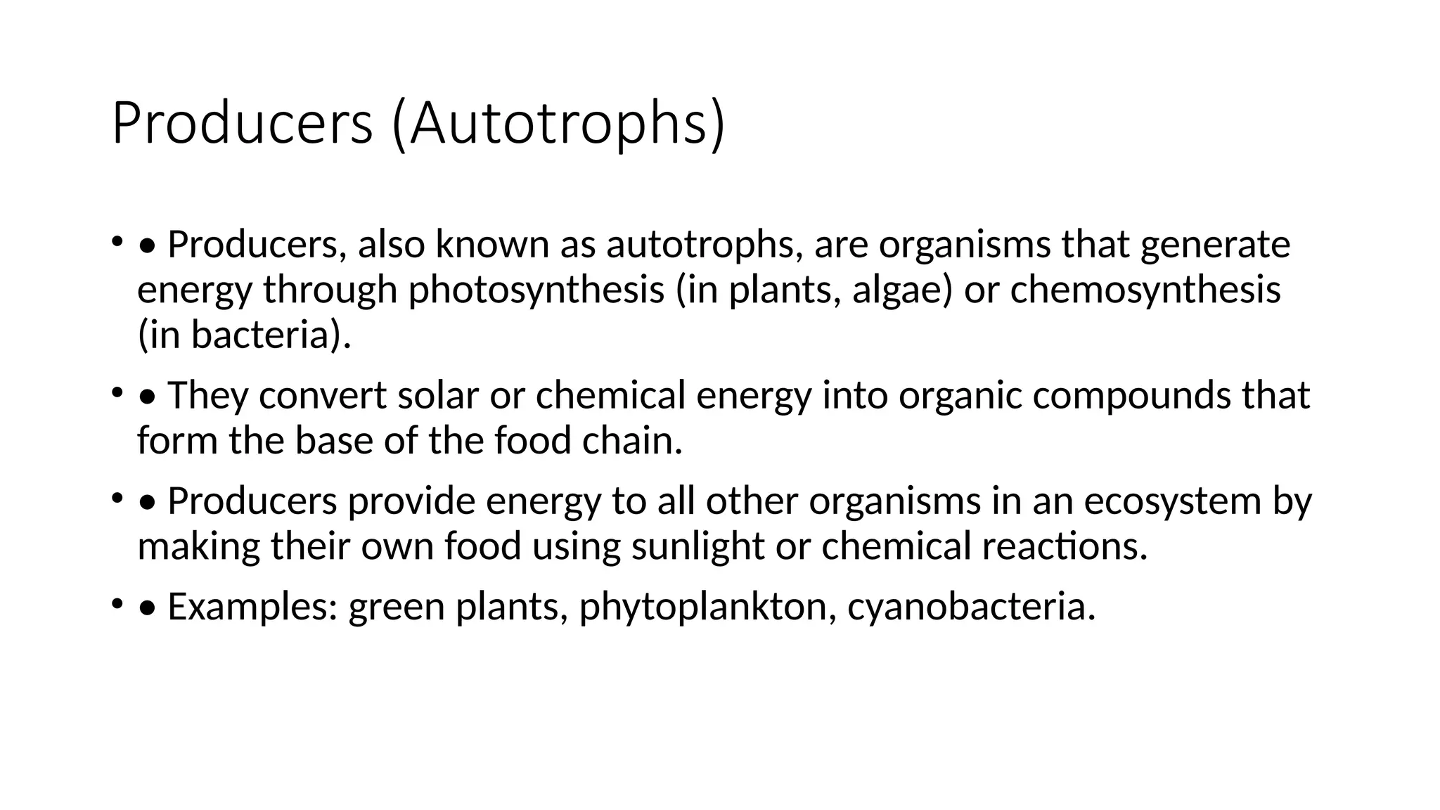 Energy Dynamics in an Ecosystem: Trophic Organization, Energy Flow ...