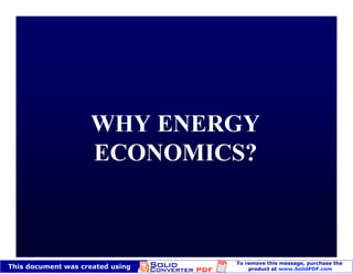 Energy economics 2 seminar | PDF