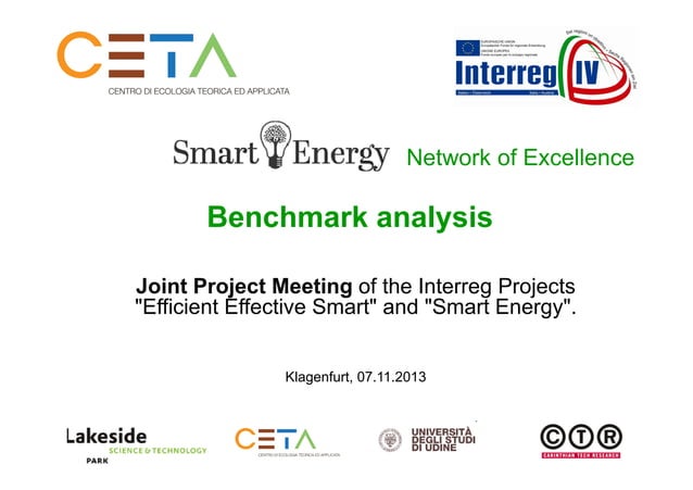 Energy Efficiency: Benchmark Analysis | PPT