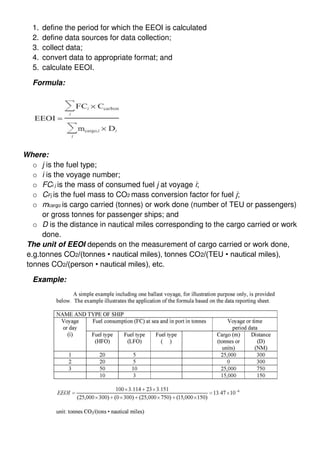 Energy Efficiency Definitions: EEDI, SEEMP and EEOI | PDF