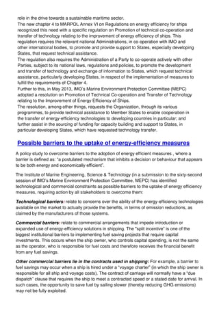 Energy Efficiency Measures for Ships and Potential Barriers for Adoption | PDF | Cruises ...