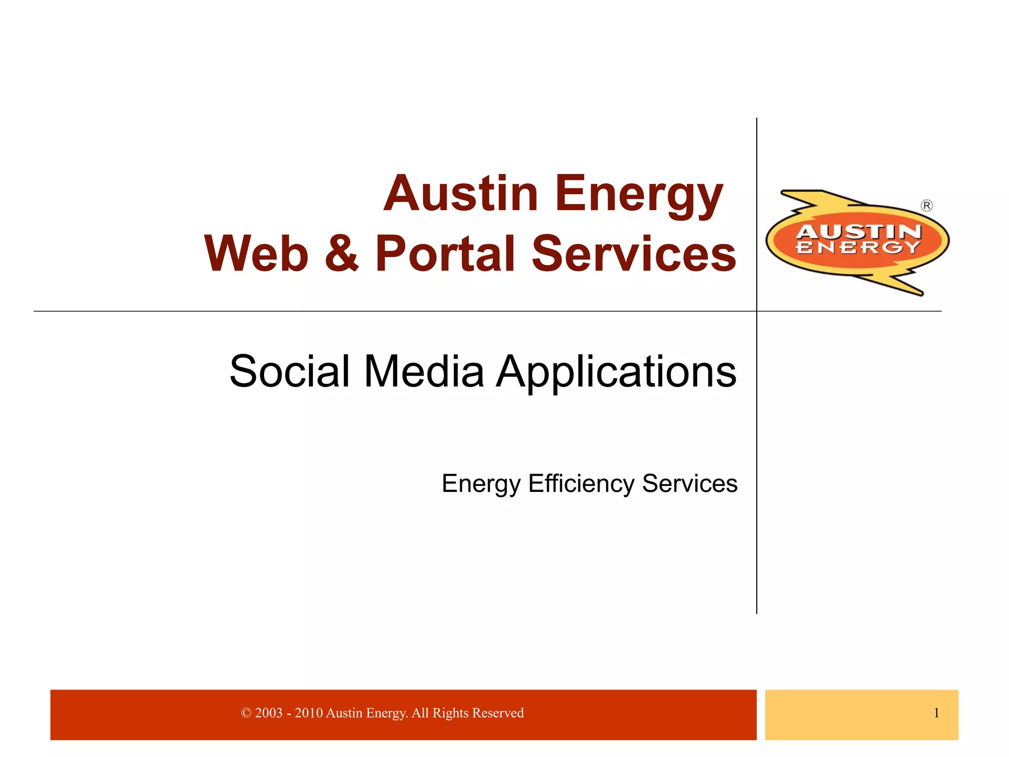 Energy efficiency presentation | PPT