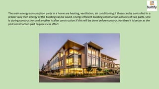 Energy Efficient Building | PPTX