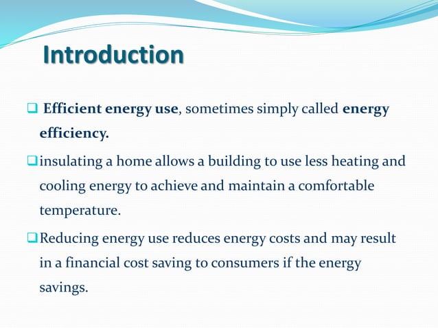 Energy efficient cooling | PPT