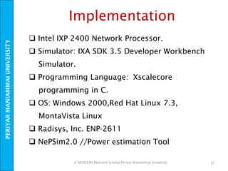 Energy efficient dynamic adaptive self configurable network processor | PDF | Computer ...