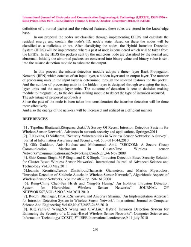 Energy efficient intrusion detection system | PDF