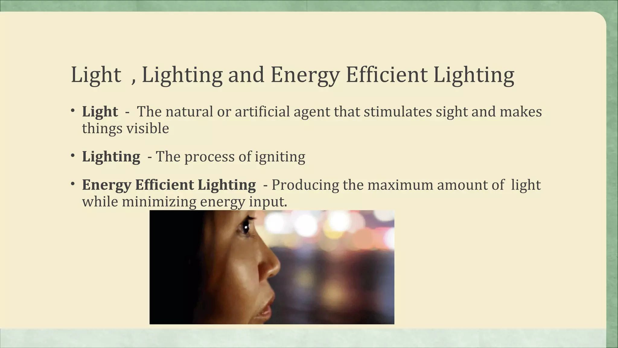 Energy Efficient Lighting | PPT