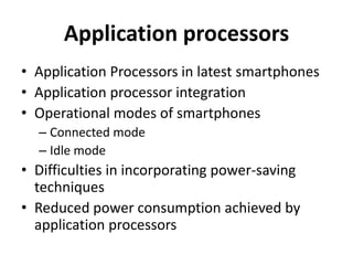 Energy efficient mobile computing techniques in smartphones | PPTX