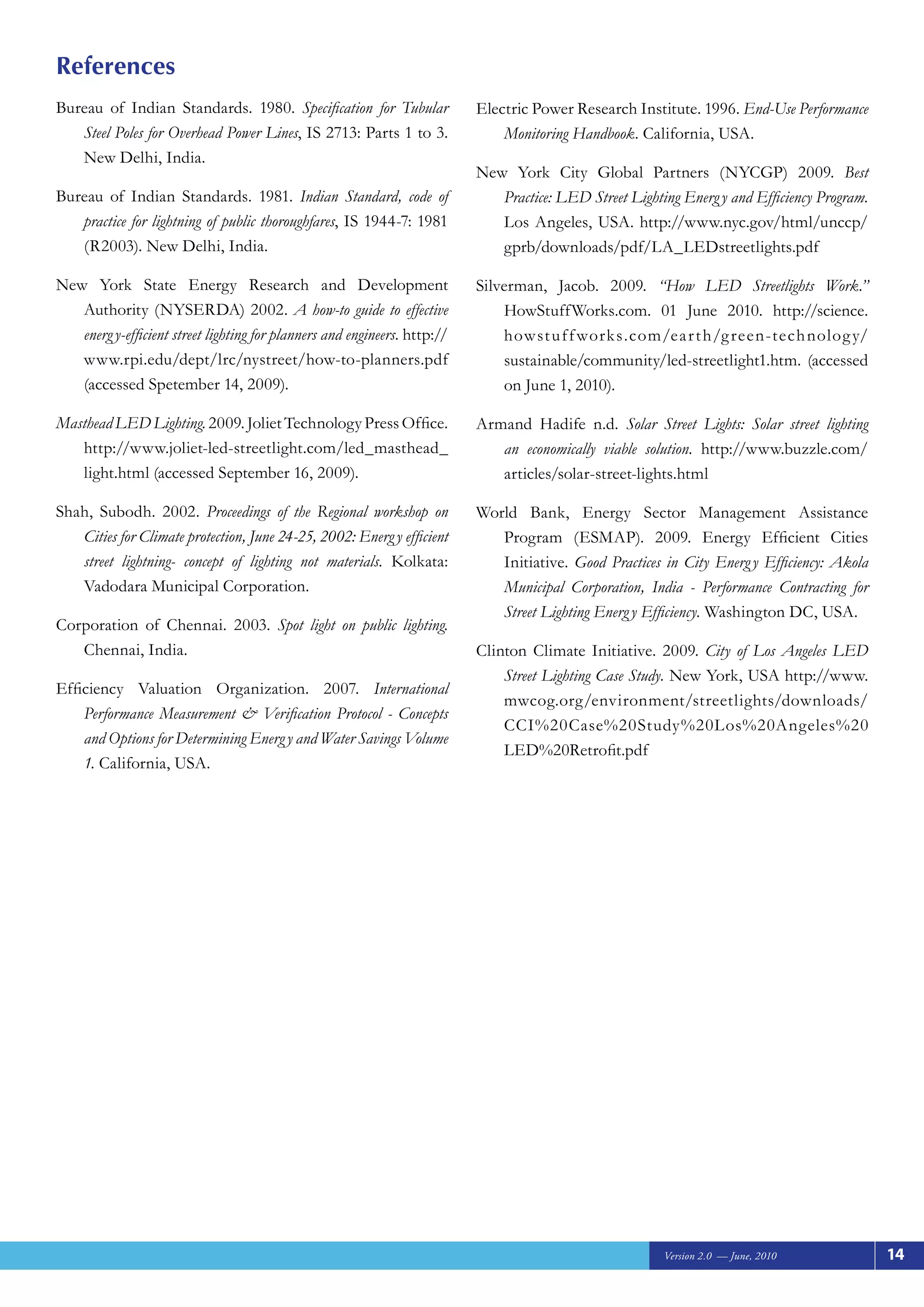 Energy efficient street lighting guidelines | PDF